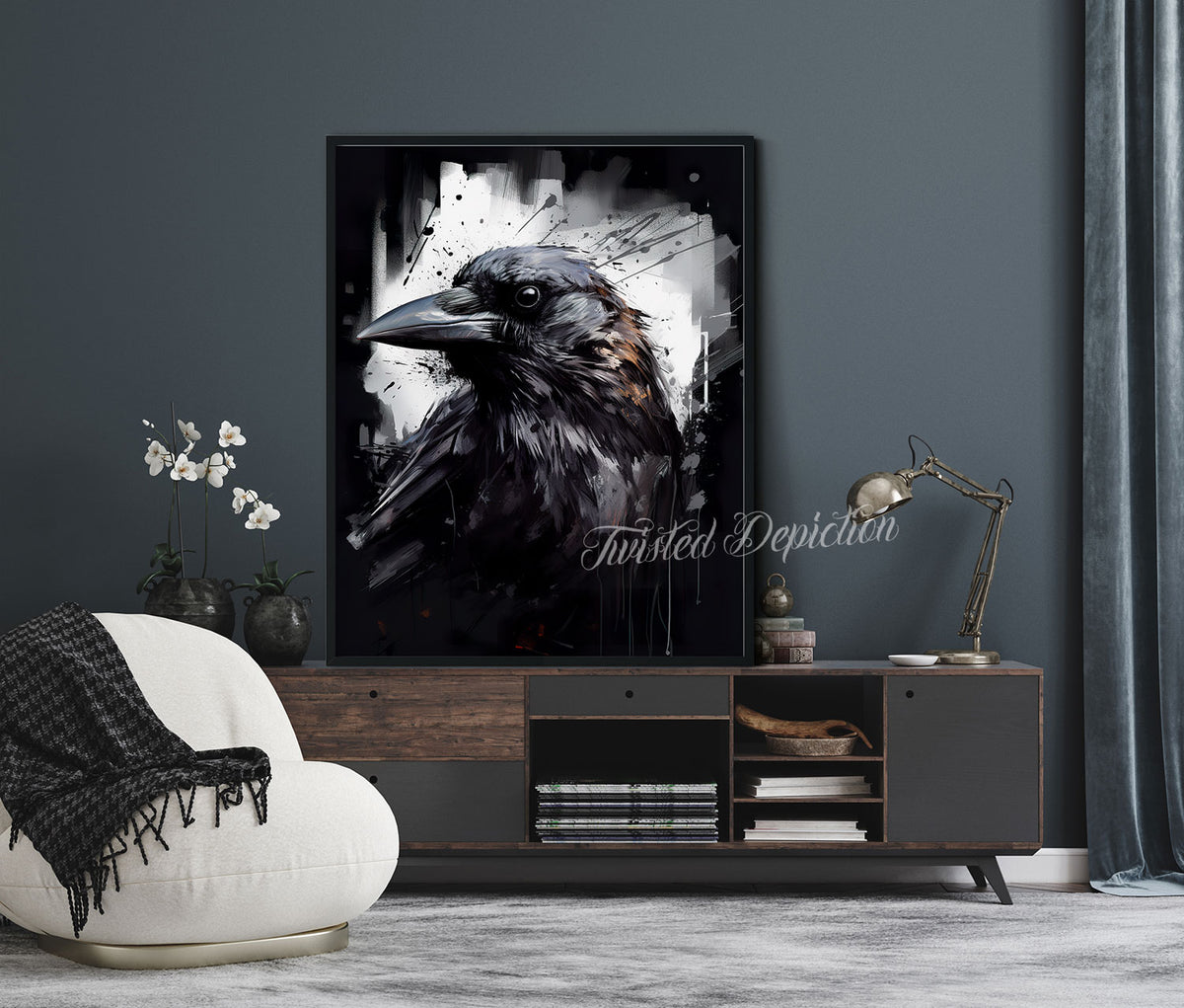 Crow Painting – Twisted Depiction
